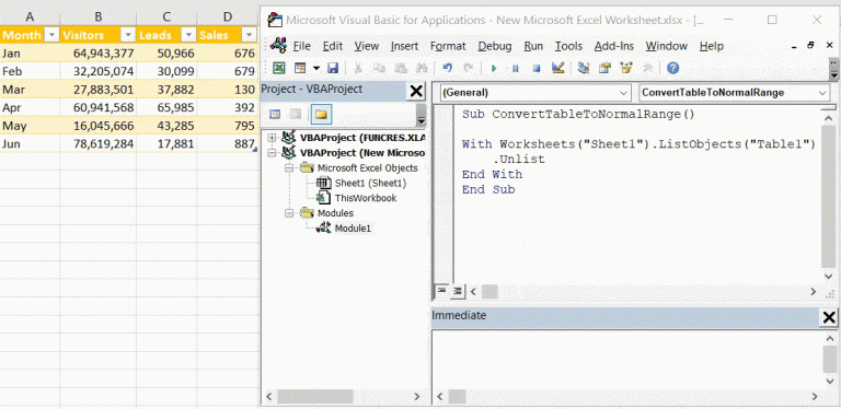 3 Quick☝️ Ways to Convert a Table to a Normal Range in Excel