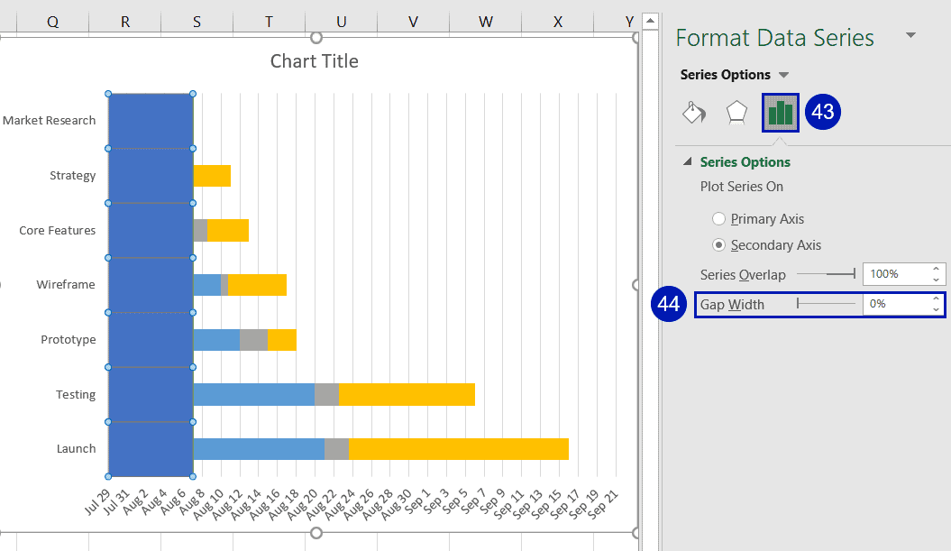 How to☝️ Make a Gantt Chart in Excel