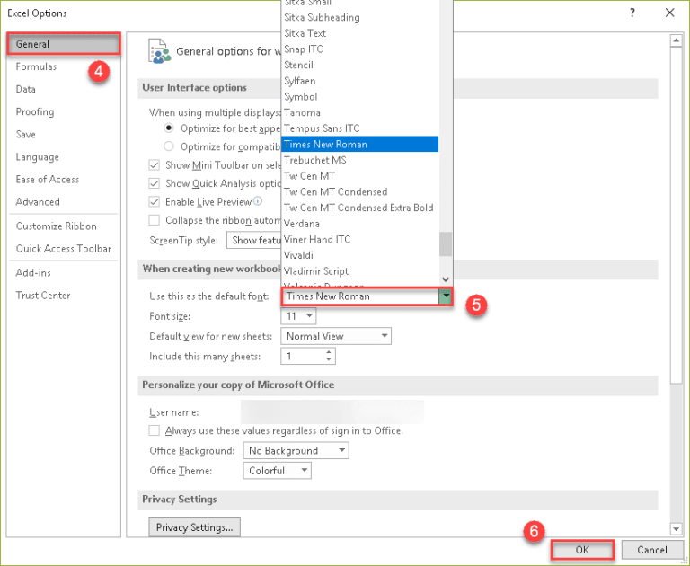How to☝️ Change the Default Font in Excel - Spreadsheet Daddy