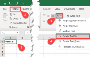 How to☝️ Make Text Vertical in Excel - Spreadsheet Daddy