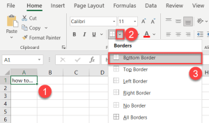 How to☝️ Underline in Excel - Spreadsheet Daddy