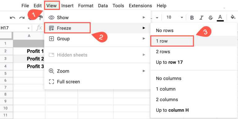 How to☝️ Freeze One or More Rows or Columns in Google Sheets ...