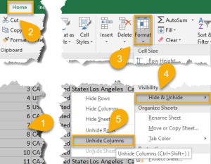 How to☝️ Unhide All Rows or Columns in Excel - Spreadsheet Daddy