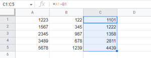 How☝️ to Subtract in Google Sheets - Spreadsheet Daddy