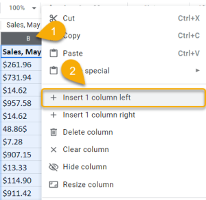How☝️ to Add Columns in Google Sheets - Spreadsheet Daddy