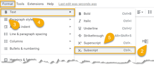 How to☝️ Create a Subscript in Google Sheets - Spreadsheet Daddy