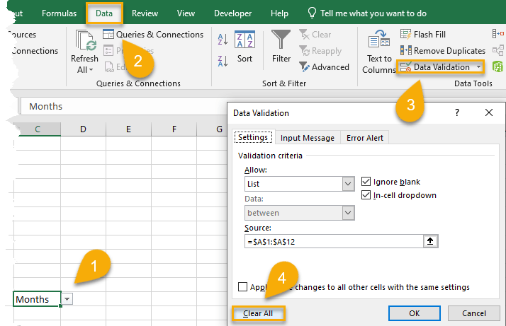 How To Remove A Drop Down List In Excel SpreadsheetDaddy