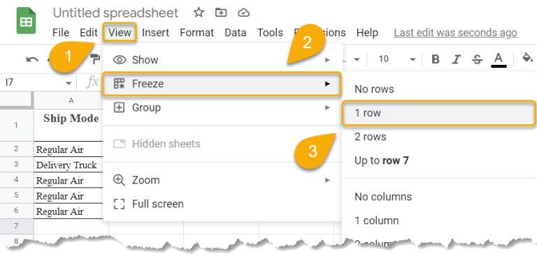 How to☝️ Lock a Row in Google Sheets - Spreadsheet Daddy