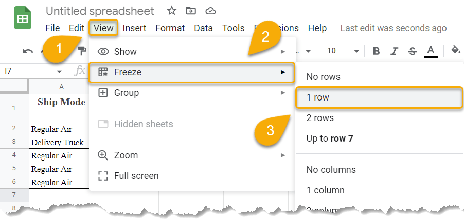 How to☝️ Lock a Row in Google Sheets - Spreadsheet Daddy