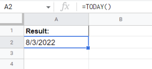 How to☝️ Insert the Today Date in Google Sheets - Spreadsheet Daddy