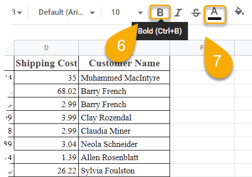 How to☝️ Make a Table in Google Sheets - Spreadsheet Daddy