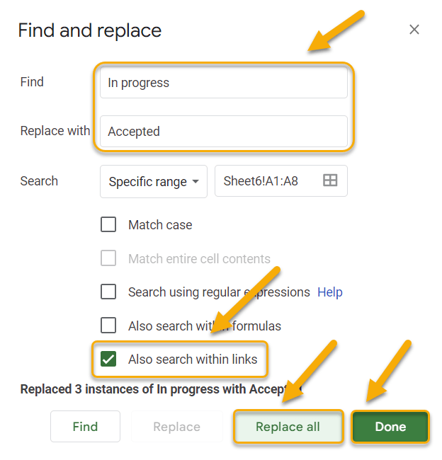How to☝️ Find and Replace a Value in Google Sheets - Spreadsheet Daddy