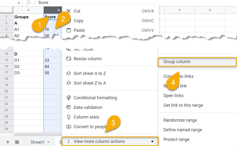 How to☝️ Group Rows and Columns in Google Sheets - Spreadsheet Daddy