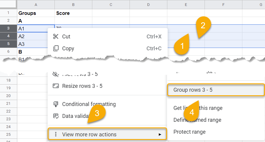 How To Group Rows And Columns In Google Sheets Spreadsheet Daddy