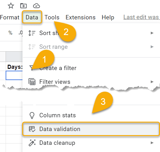 How To Set Up Data Validation Based On Another Cell In Google Sheets 