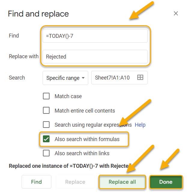 How to☝️ Find and Replace a Value in Google Sheets - Spreadsheet Daddy