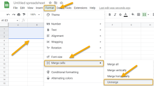 How to☝️ Merge Cells in Google Sheets - Spreadsheet Daddy