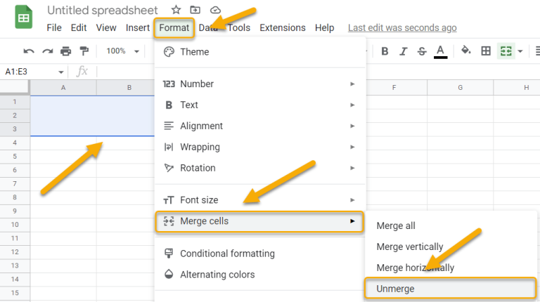 How to☝️ Merge Cells in Google Sheets - Spreadsheet Daddy