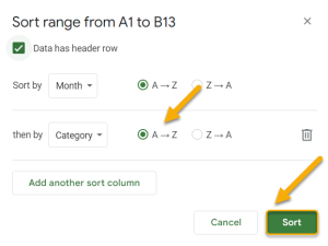 How to☝️ Sort Data by Column in Google Sheets - Spreadsheet Daddy
