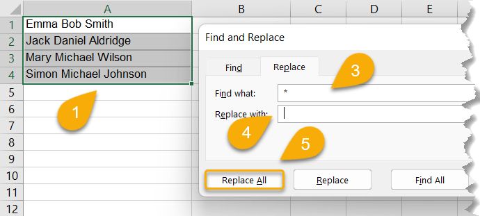 How To Remove The Middle Name From A Full Name In Excel Spreadsheet 