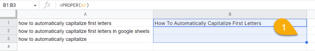 How to☝️ Capitalize First Letters in Google Sheets - Spreadsheet Daddy
