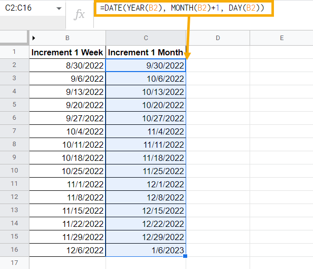 How To Increment Cell Values In Google Sheets Spreadsheet Daddy