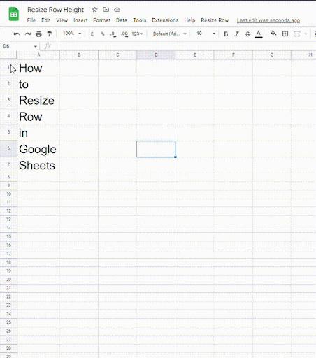 How To Change Row Height In Google Sheets Quick And Easy 