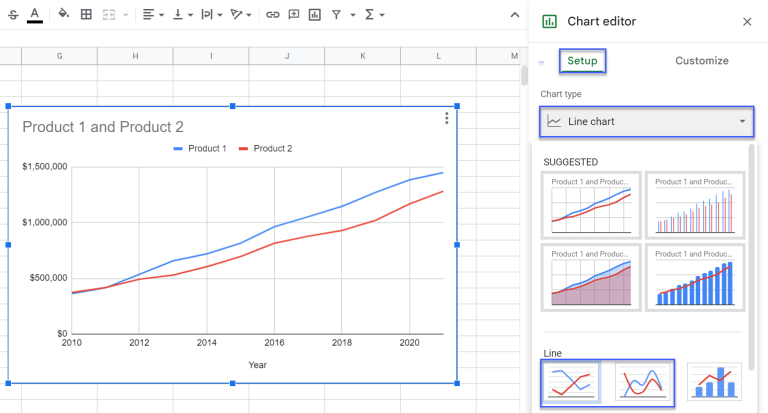 How To☝️ Make A Double Line Graph In Google Sheets - Spreadsheet Daddy