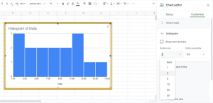 How to☝️ Change Histogram Bins and Bin Size in Google Sheets ...