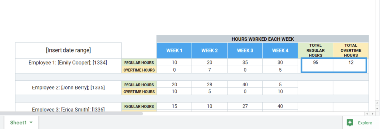 5 Free☝️ Google Sheets Payroll Templates & How to Make One ...