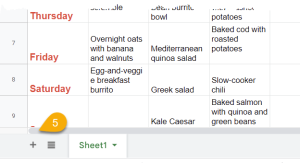 8 Free☝️ Google Sheets Meal Plan Templates (& How to Make One ...