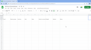 5 Free☝️ Google Sheets Workout Templates - Spreadsheet Daddy