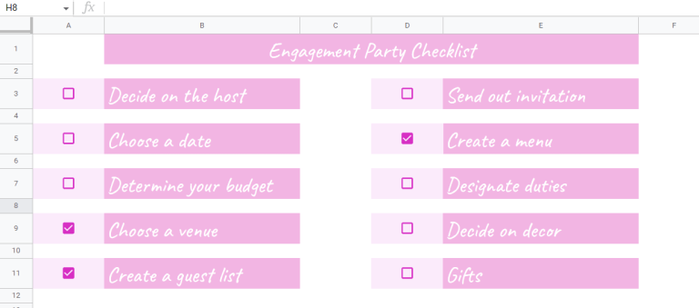 20 Free☝️ Google Sheets Checklist Templates & How to Make One ...