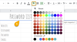 5 Free☝️ Google Sheets Password Templates & How to Make One ...