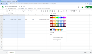 5 Free☝️ Google Sheets Workout Templates - Spreadsheet Daddy