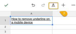 How to☝️ Remove Underline in Google Sheets - Spreadsheet Daddy