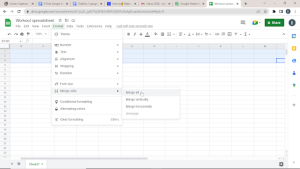 5 Free☝️ Google Sheets Workout Templates - Spreadsheet Daddy