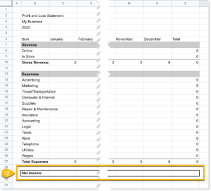 5 Free☝️ Google Sheets Profit and Loss Templates & How to Make One ...