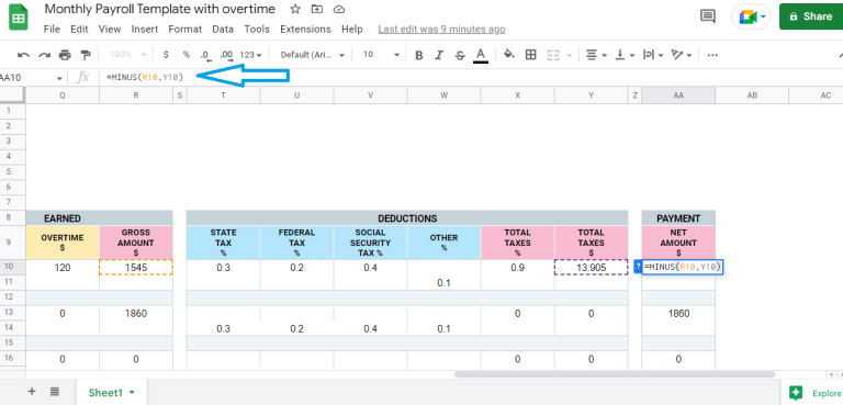 5 Free☝️ Google Sheets Payroll Templates & How to Make One ...