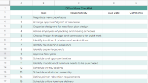 20 Free☝️ Google Sheets Checklist Templates & How to Make One ...