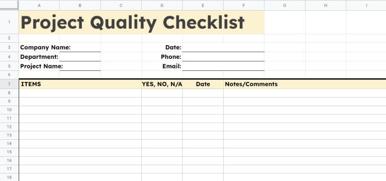 20 Free☝️ Google Sheets Checklist Templates & How to Make One ...