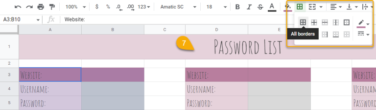 5 Free☝️ Google Sheets Password Templates & How to Make One ...