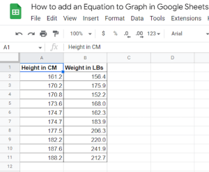 How to☝️ Add an Equation to a Graph in Google Sheets - Spreadsheet Daddy