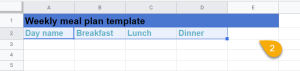 8 Free☝️ Google Sheets Meal Plan Templates (& How to Make One ...