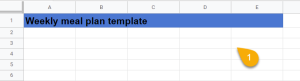 8 Free☝️ Google Sheets Meal Plan Templates (& How to Make One ...