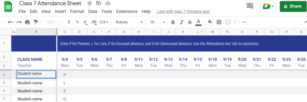 15 Best Free☝️ Google Sheets Attendance Templates for 2025 ...