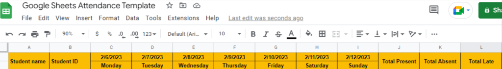 15 Best Free☝️ Google Sheets Attendance Templates for 2025 ...