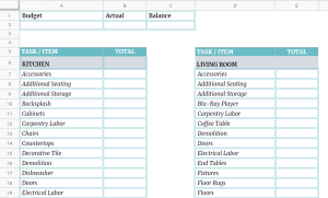 11☝️ Free Google Sheets Renovation Budget Templates for 2025 ...