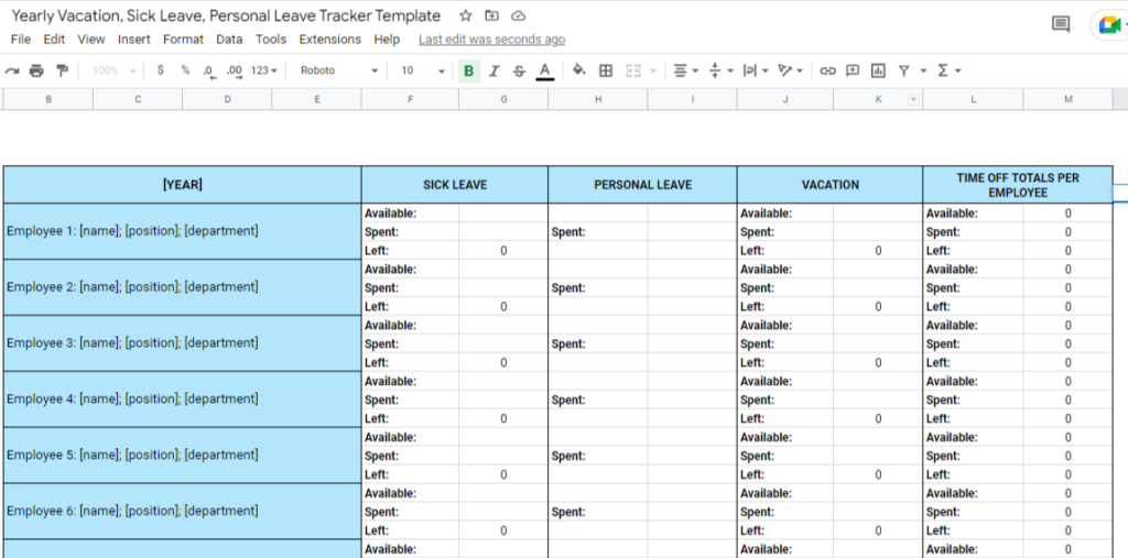 15 Best Free☝️ Google Sheets Attendance Templates for 2025 ...