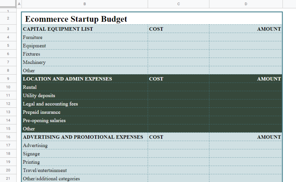 12 Best☝️ Free Google Sheets Startup Budget Templates for 2025 ...